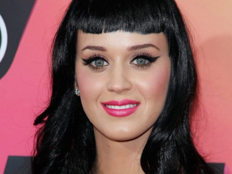Katy Perry shows off her lingerie under her sheer mesh dress at the ...